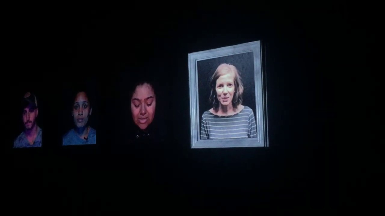projection mapping on picture frames - YouTube