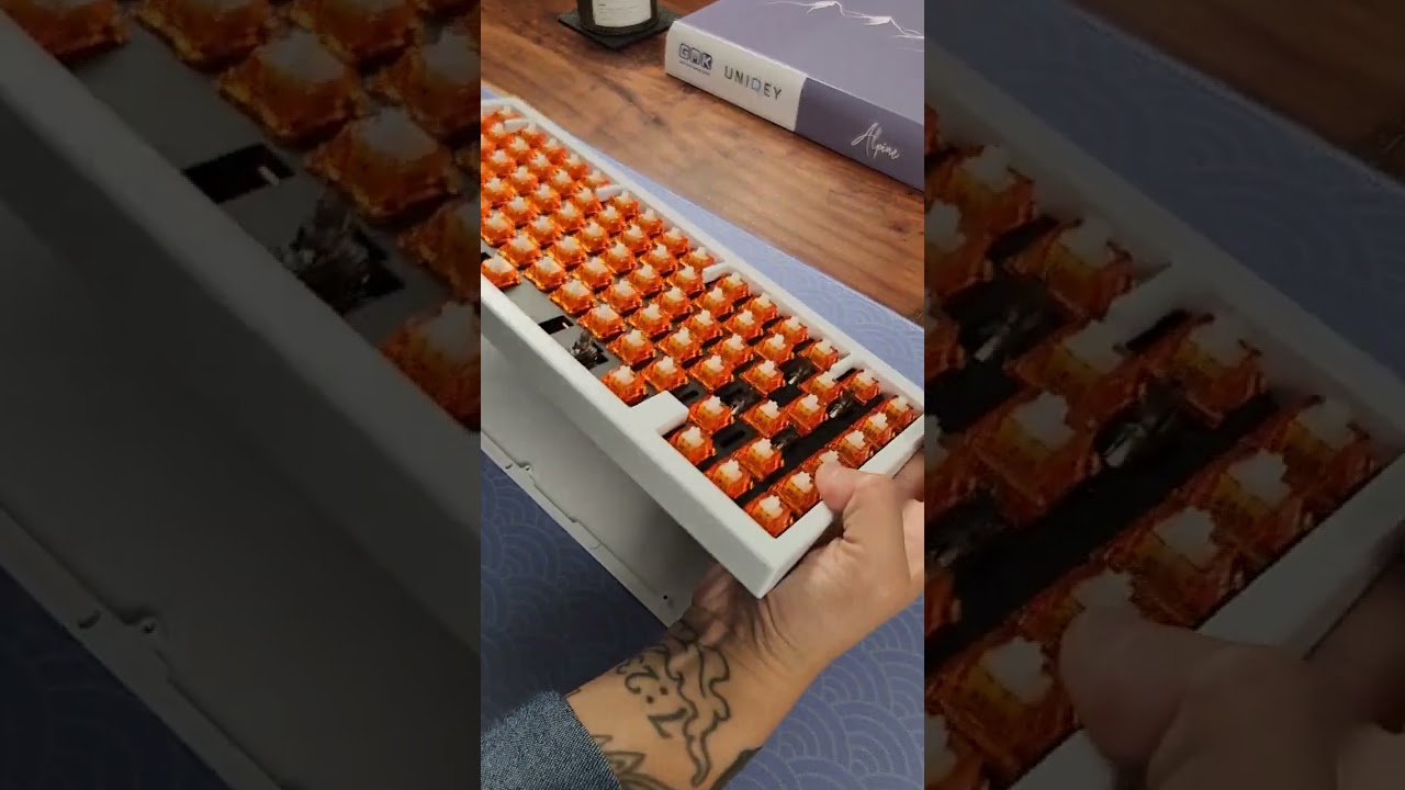 Aella Keyboard Build With GMK Alpine and Epsilon Switches #build # ...