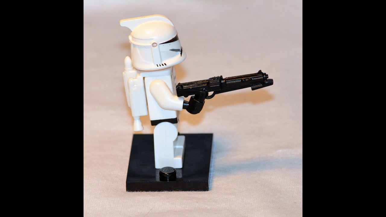 Custom Lego DC-15 blaster from bigkidbrix - YouTube