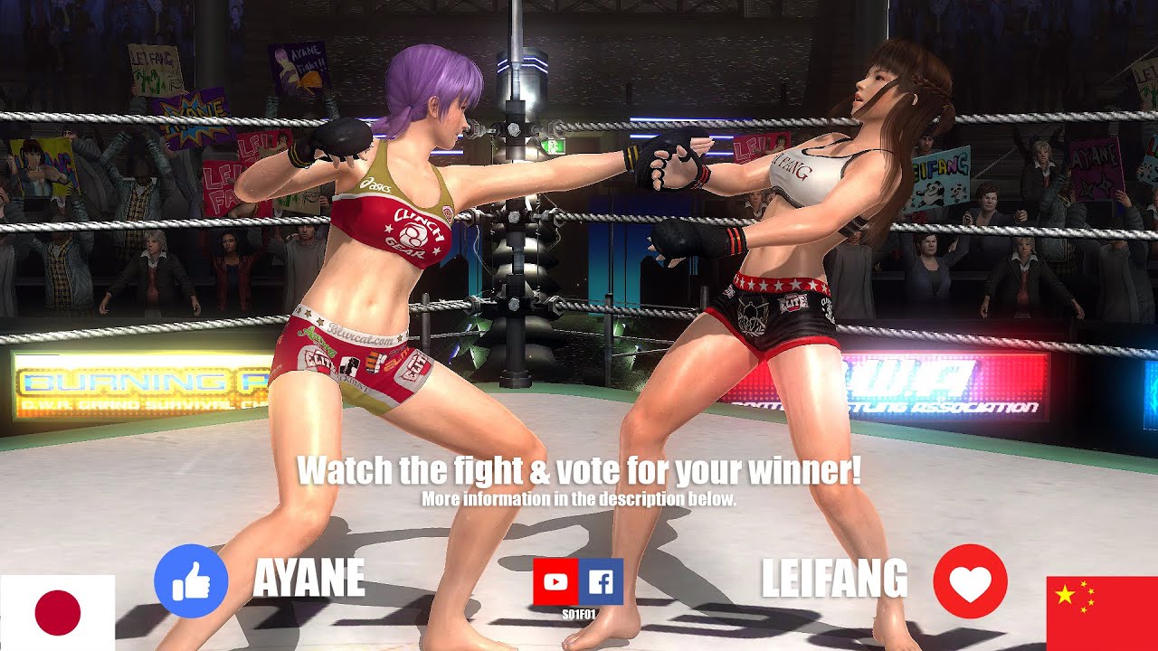 Ayane vs Leifang | DOA Fight League S01F01 | Dead or Alive 5 Last Round Interactive Gameplay ...