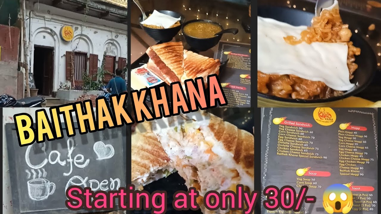 Baithak khana food vlog | Cheapest cafe in kolkata | Best place for ...