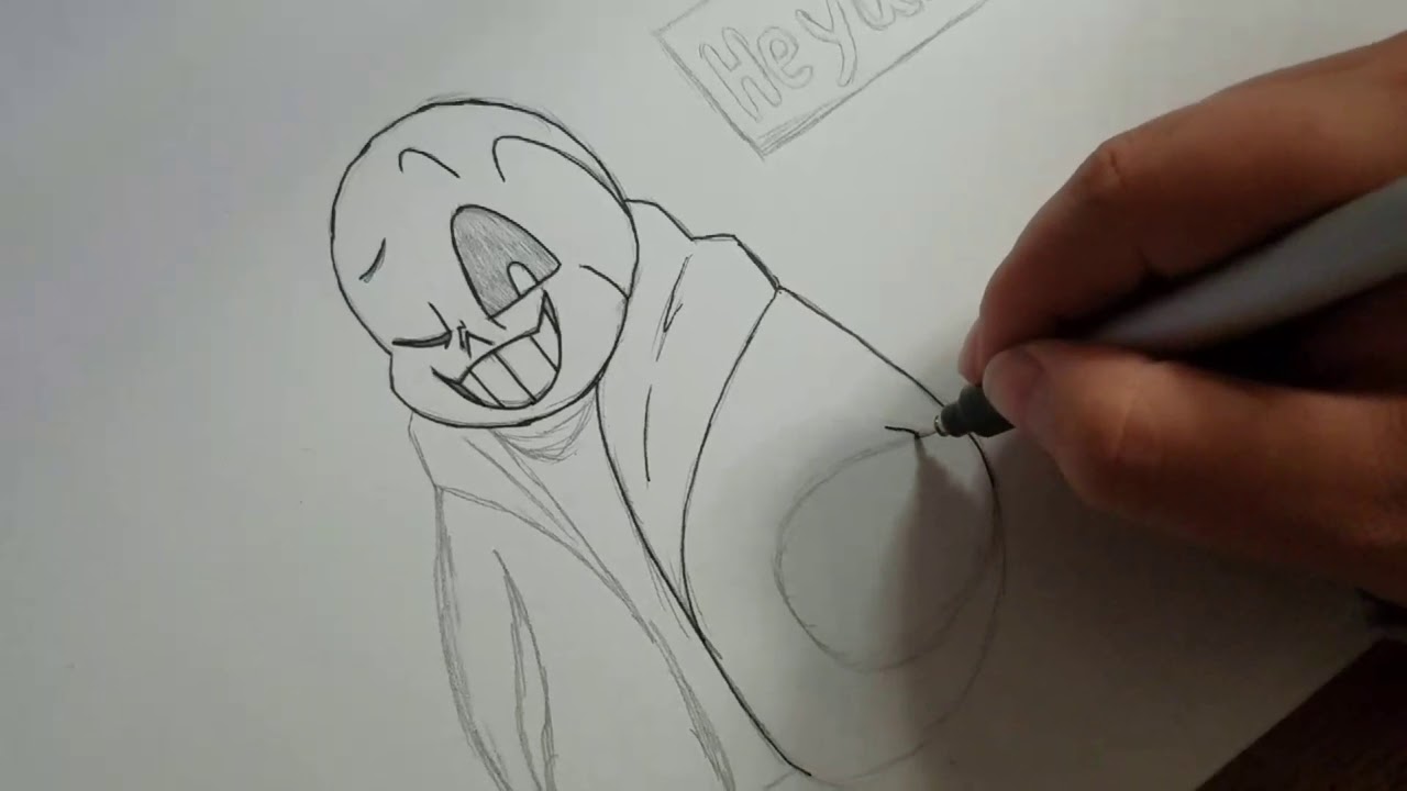 How I Draw Sans 》 UNDERTALE FAN ART! - YouTube
