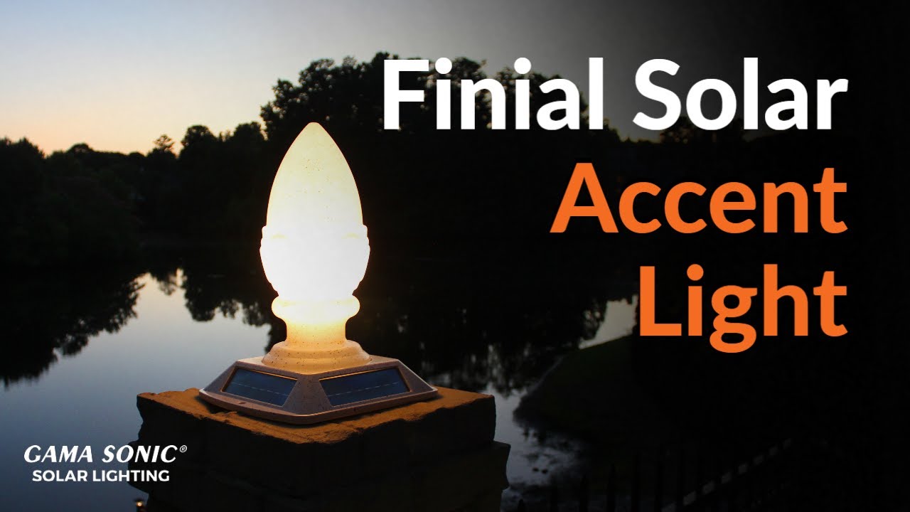 Acorn Finial Solar Light | Solar Lights for Any Outdoor Setting - YouTube