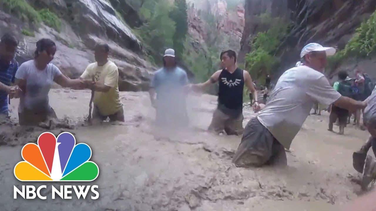 Hikers Come Together To Help Strangers Across Flood-Hit River | NBC ...