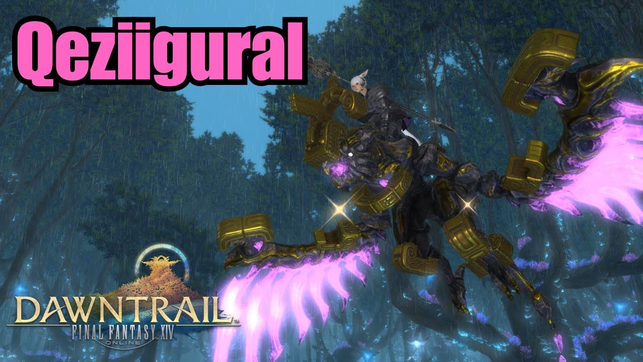 FFXIV Mounts: Qeziigural | Treasure Map Mount - YouTube