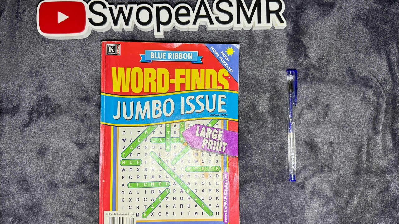 ASMR Word-Search and Ramble - YouTube