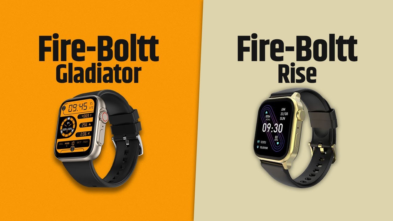 Fire-Boltt Gladiator VS Fire-Boltt Rise | Full Comparison - YouTube