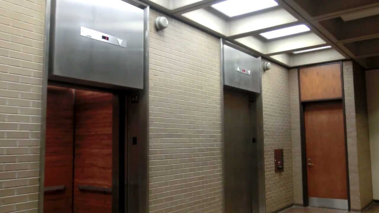 Otis Traction Elevator @Uni of Pittsburgh Posvar Hall, PA - YouTube