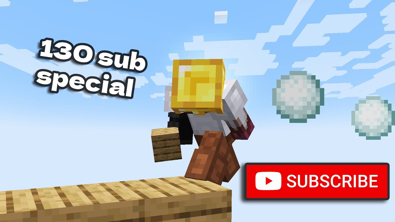 130 MINECRAFT SUB SPECIAL (hypixel skywars) - YouTube