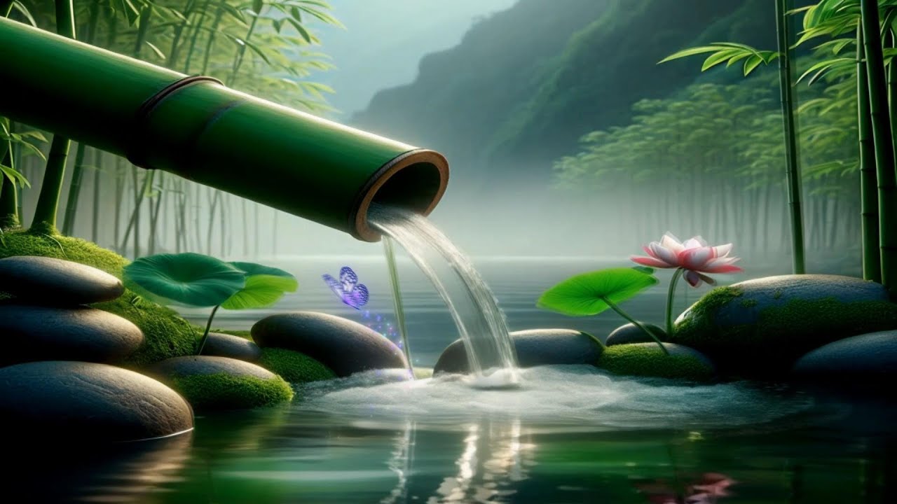 BAMBOO WATER FLOW THAT CAN HEAL THE HEART AND MIND-BLOWING RELAXATION ...