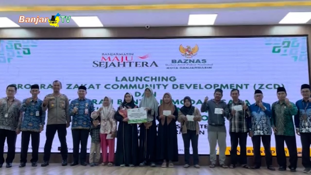 BAZNAS BANJARMASIN LAUNCHING ZCD SEKALIGUS BANTU MODAL BAGI USAHA MIKRO ...