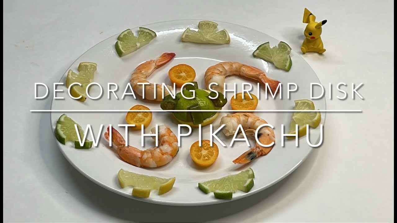 Decorating Shrimp Dish with Pikachu - YouTube