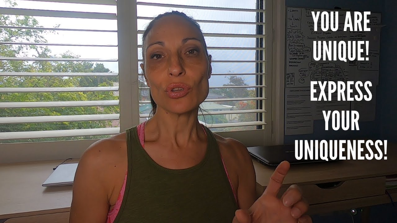 You are unique. Express your uniqueness. - YouTube