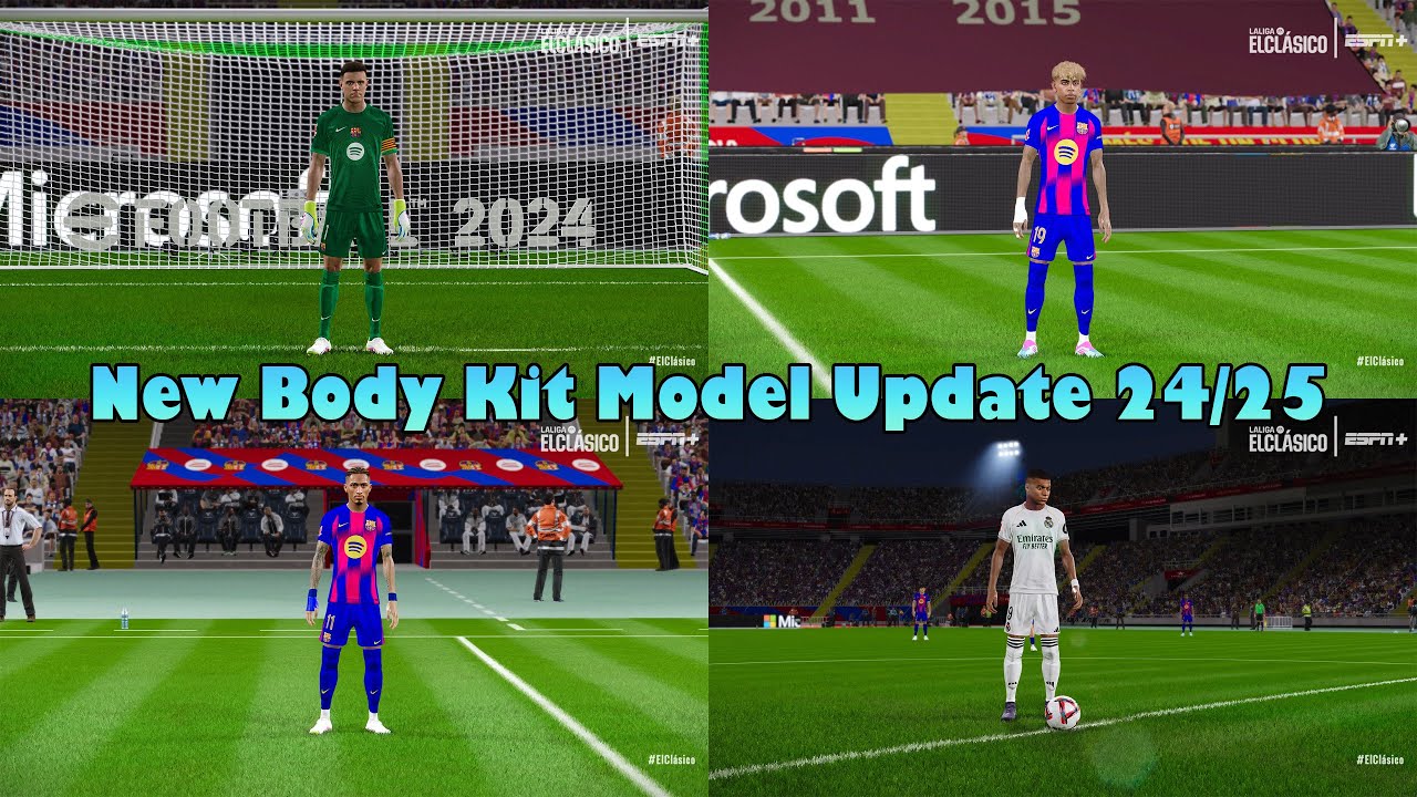 New Body Kit Model Update 24/25 - PES 2021 & Football Life 2025 - YouTube