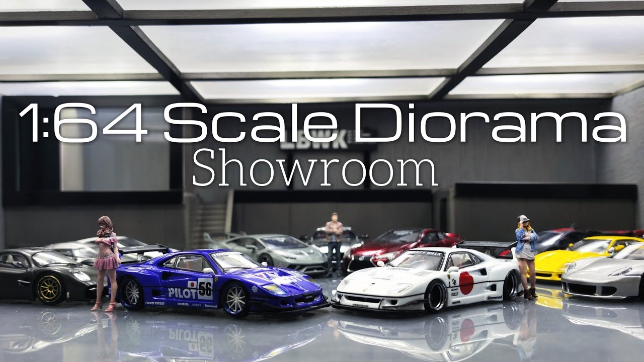 Diorama Diecast 1:64 scale Showroom. - YouTube
