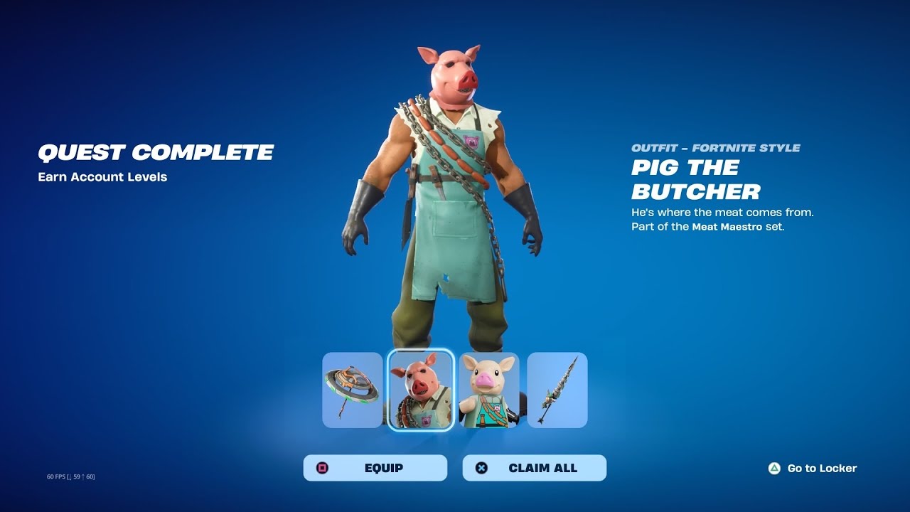 I got Pig The Butcher in Fortnite - YouTube