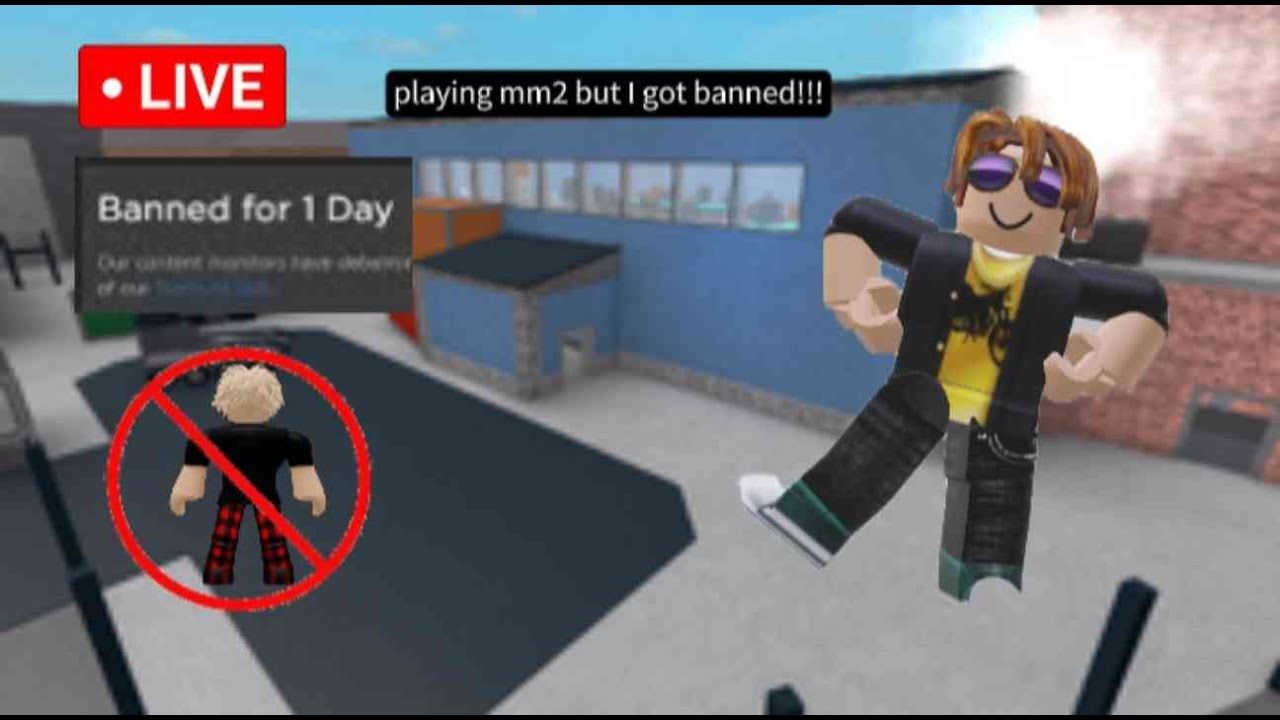 playing mm2 but I got banned!!! (part 1) - YouTube