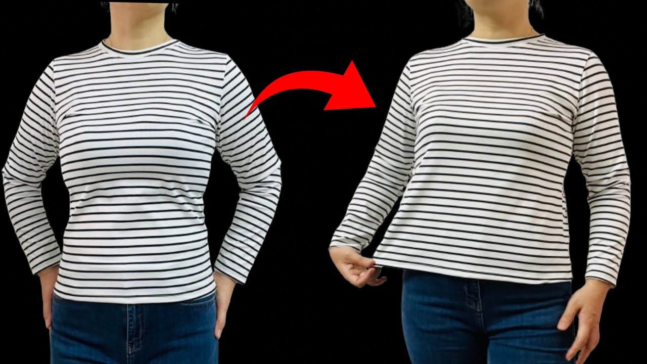 🔥No YouTuber has ever done it: How to widen a shirt that makes everyone ...