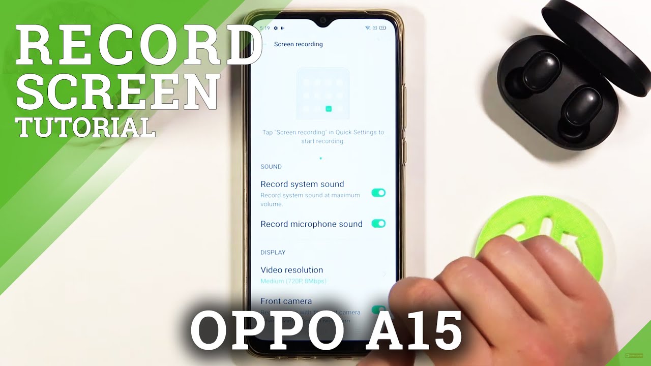 How to Change Screen Recorder Video Quality in OPPO A15 - YouTube