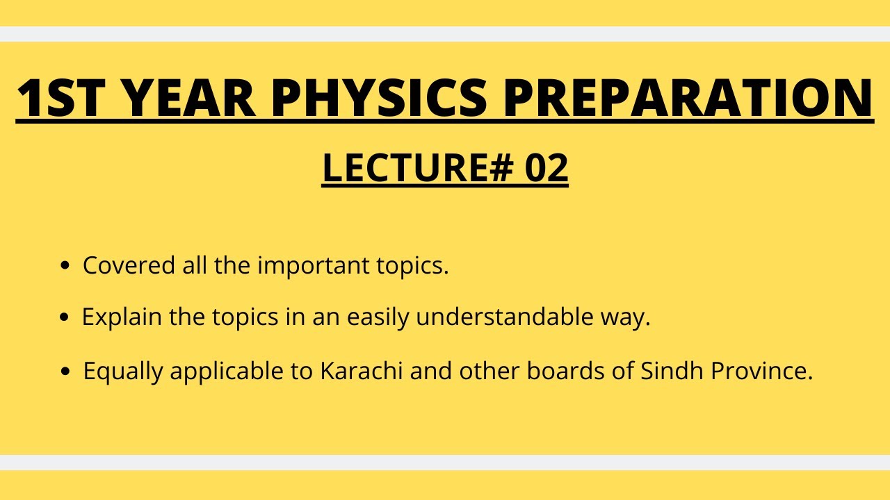 FSc Physics Book 1 || Ch 1 -The Scope of Physics- Important Topics ...