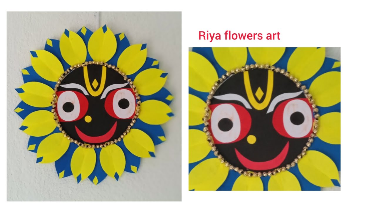 Easy and beautiful Diy jagannath wall hanging ideas||diy paper crafts ...