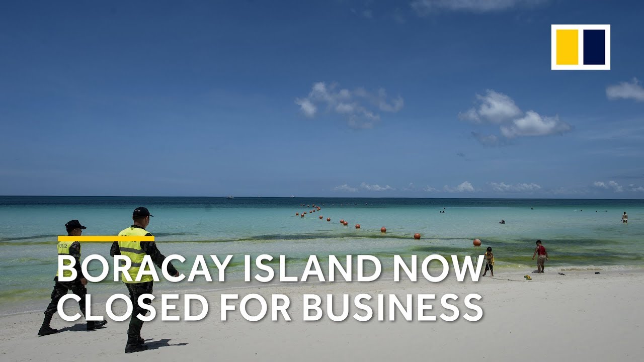 Philippines tourist isle of Boracay shut down amid high security - YouTube