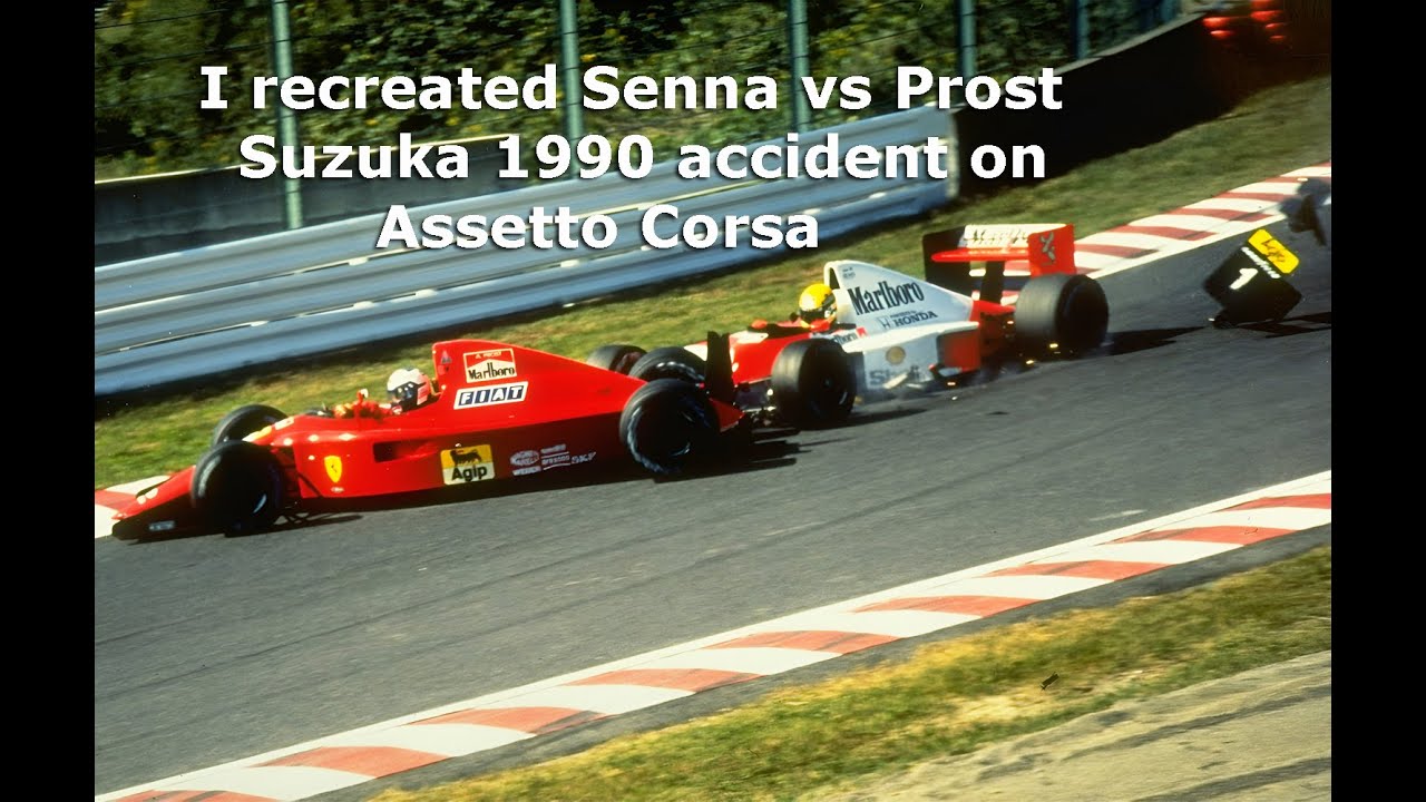 I recreated Prost/Senna Suzuka 1990 crash on Assetto Corsa - YouTube
