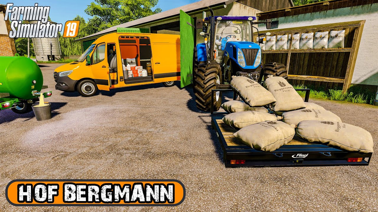 Making BREAD & CHEESE, Mining LIME | Hof Bergmann| Farming Simulator ...