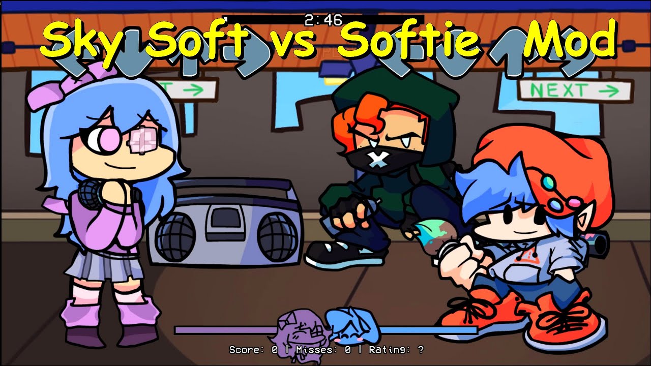 Sky Soft vs Softie Mod - Friday Night Funkin' Mod - YouTube