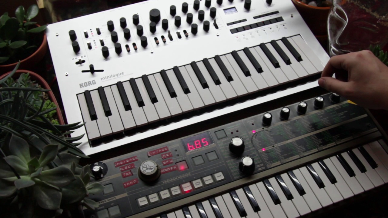 Minilogue/MicroKorg Dueling Synthesis - YouTube