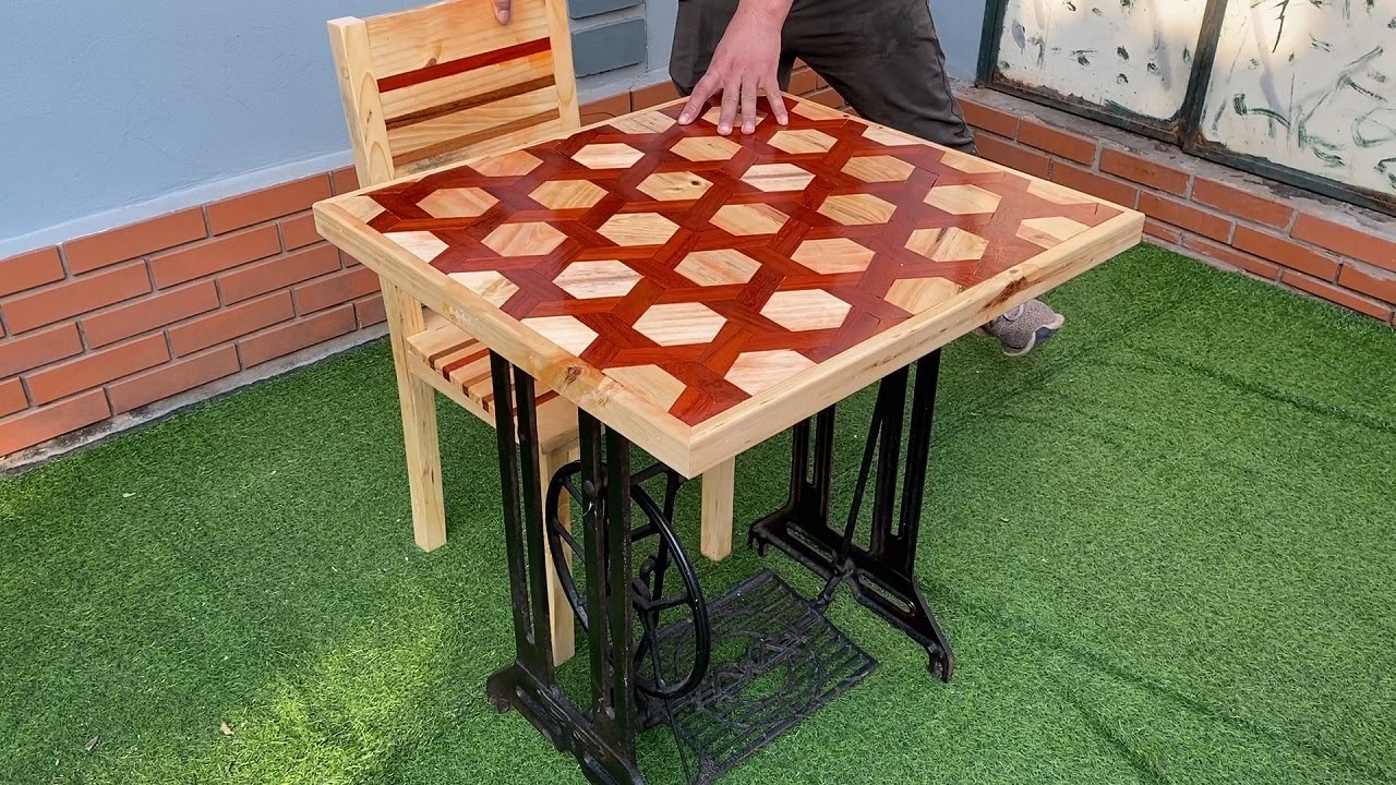 Sewing Machine Tripod Reuse Project // How to Make a Table from a ...