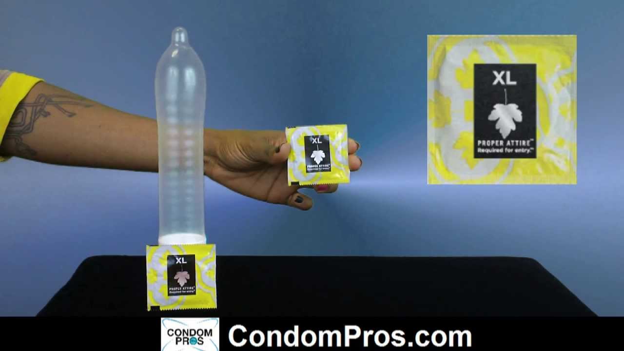 Proper Attire XL Lubricated Condoms by Condom Pros - YouTube