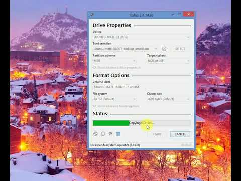 How to Create a Bootable Ubuntu Mate USB Flash Drive | Using RUFUS ...