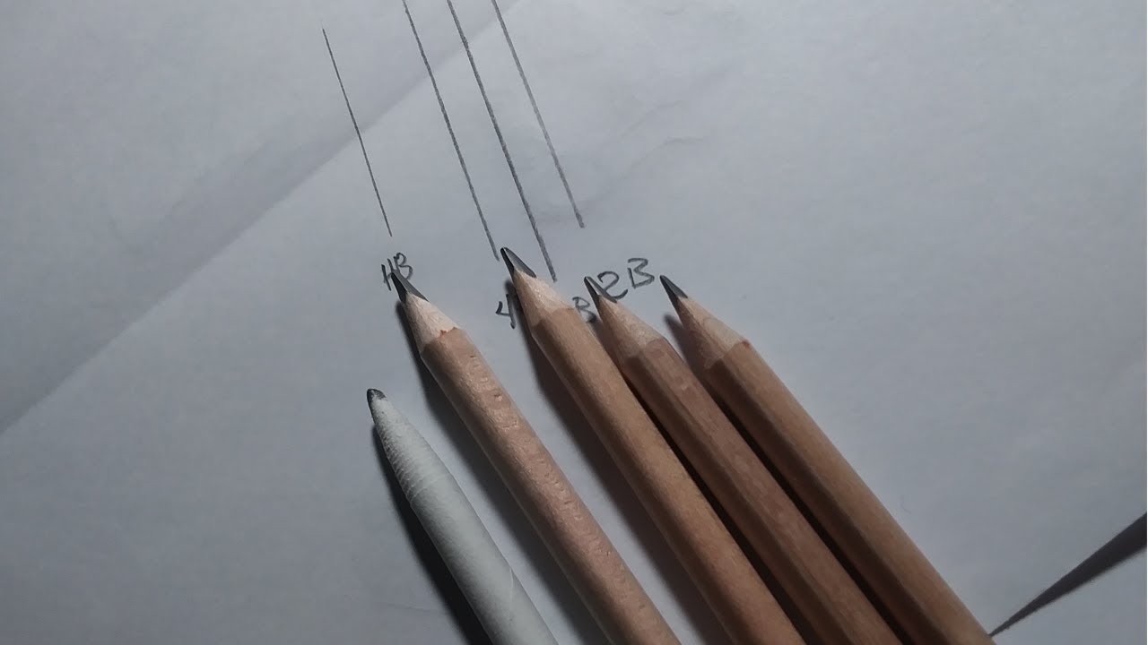 what is a 2B 6B and HB pencil - YouTube