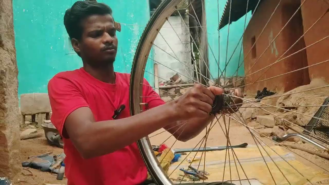 Restoration of cycle | Govt school cycle | Repair cycle video | Easy ...
