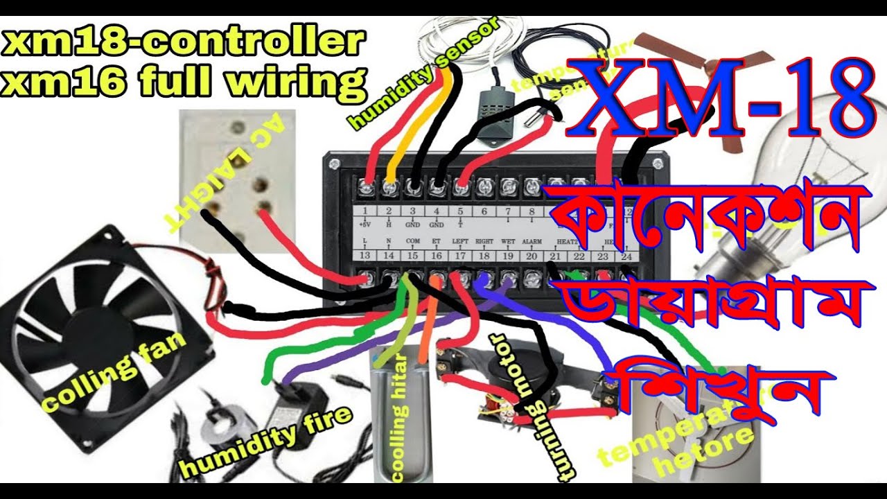 XM 18 incubator controller connection diagram ll ইনকিউবেটর কন্ট্রোলার ...