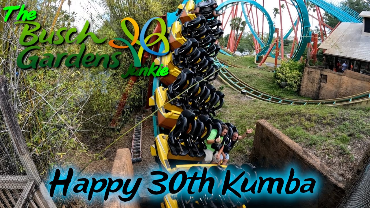 Happy 30th Kumba! Busch Gardens Tampa - April 21, 2023 - YouTube