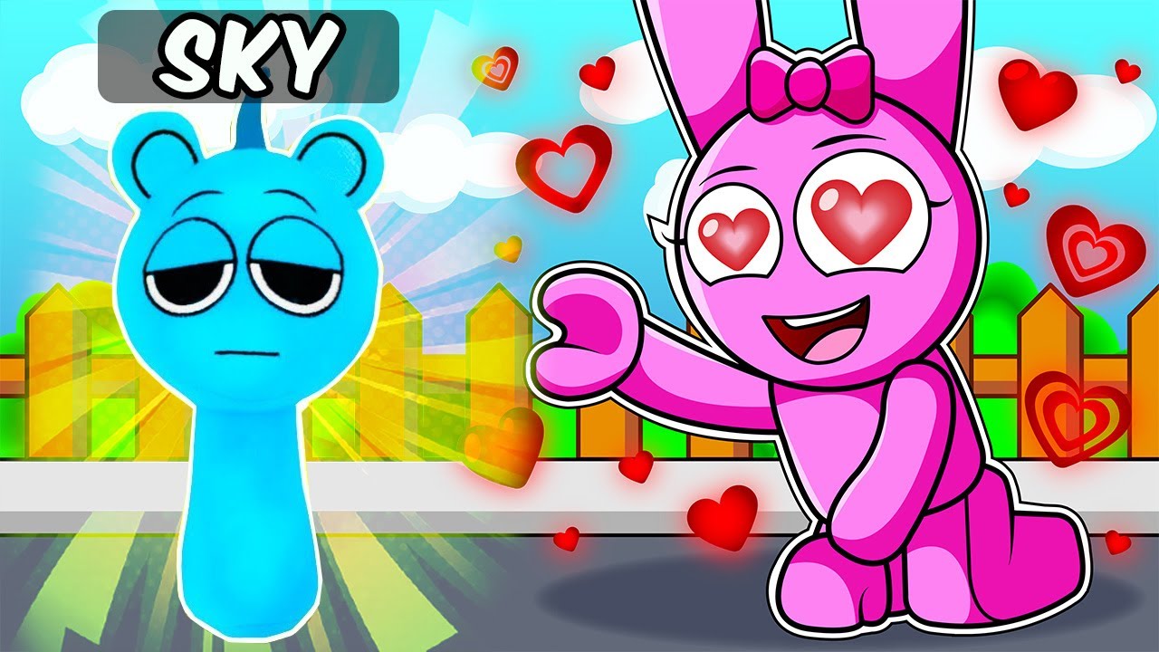 JUGANDO como un PELUCHE de SPRUNKI SKY en ROBLOX SNAPCHAT💙 - YouTube