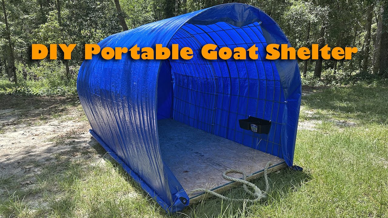 DIY Portable Goat Shelter - YouTube