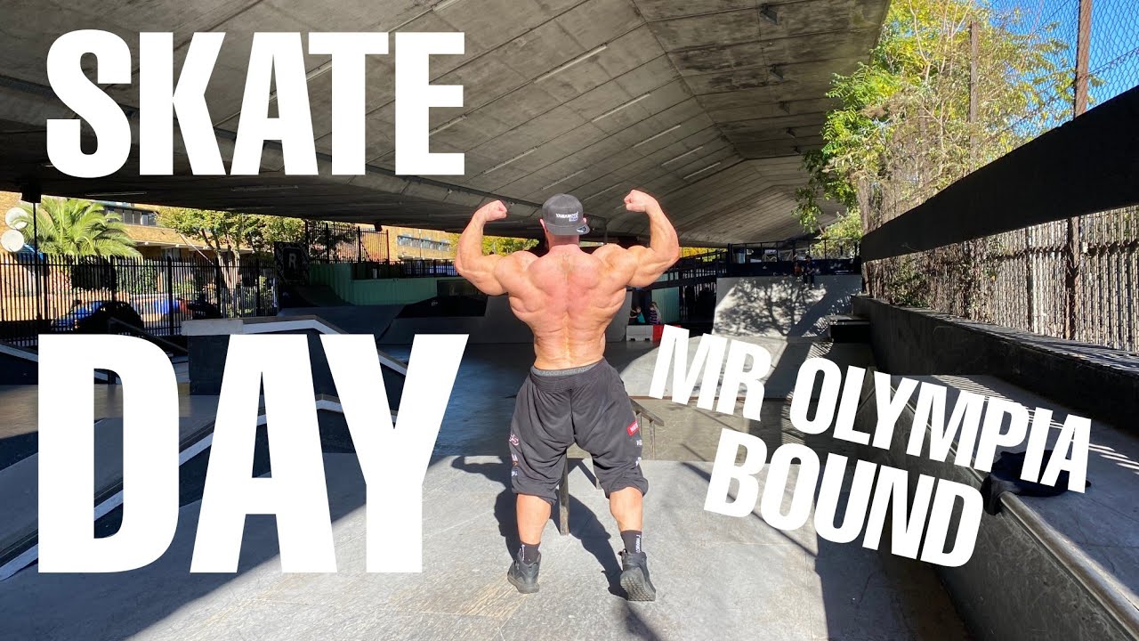 Skate day at Bay 66 - 8.5 weeks out from the Mr Olympia - YouTube