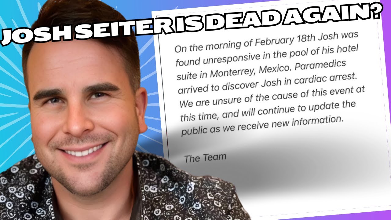 Josh Seiter dead again? His "team" claims he died & friend speaks out ...