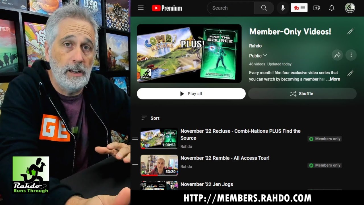 Rahdo Runs Through November 2022 Member Videos - YouTube