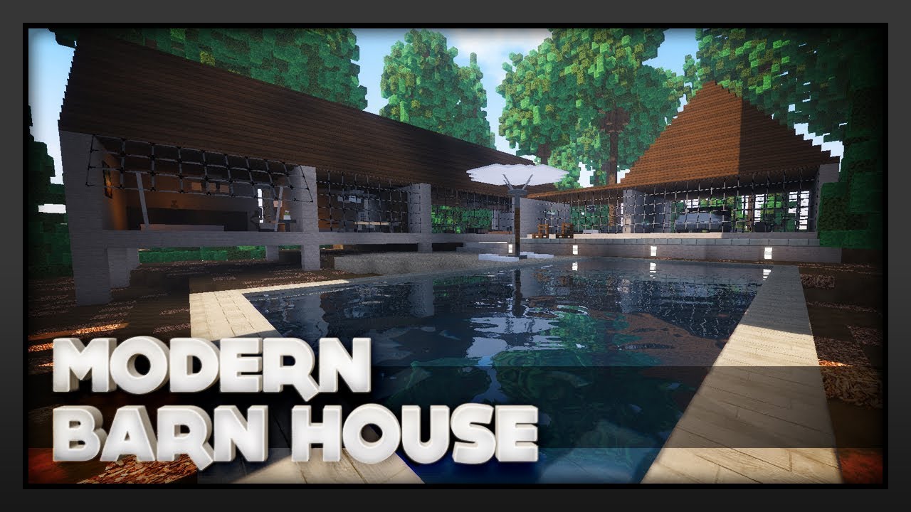 Minecraft - Modern Barn Conversion - YouTube