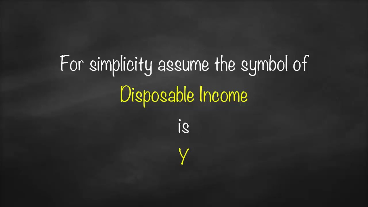 Symbol of disposable income (Y) - YouTube