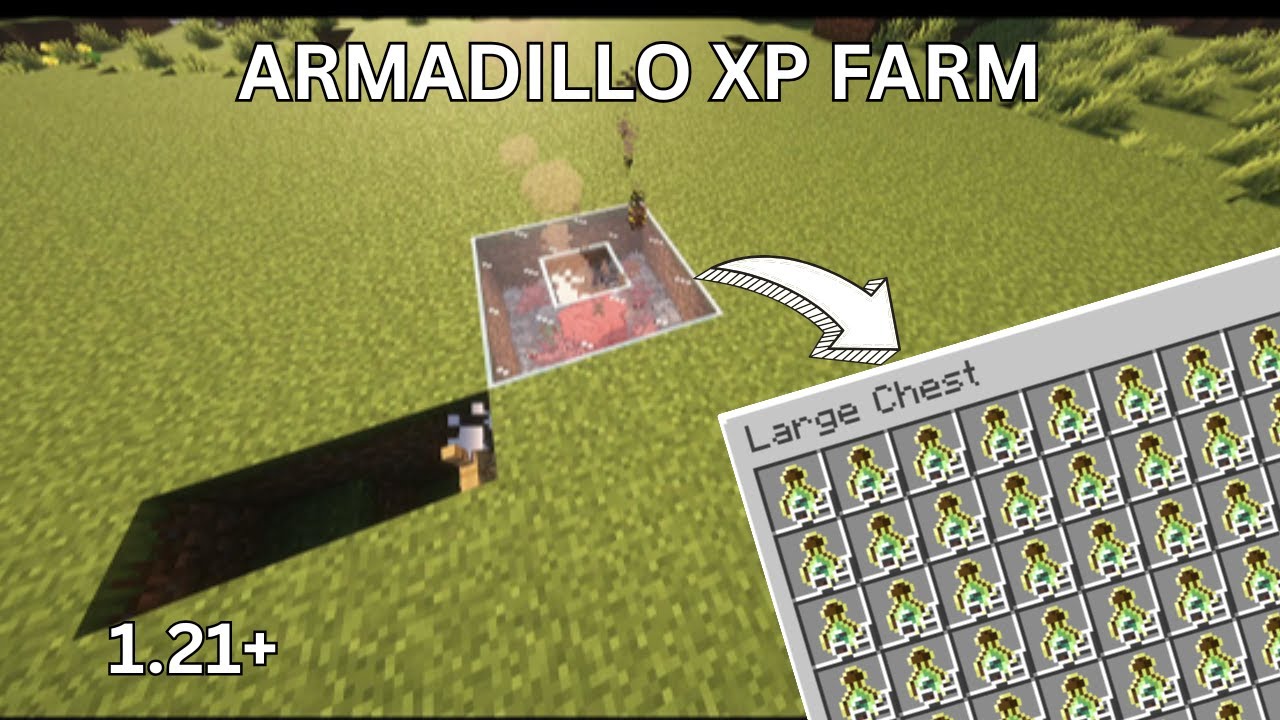 Minecraft : SIMPLE ARMADILLO XP FARM 1.21! (Tutorial) - YouTube