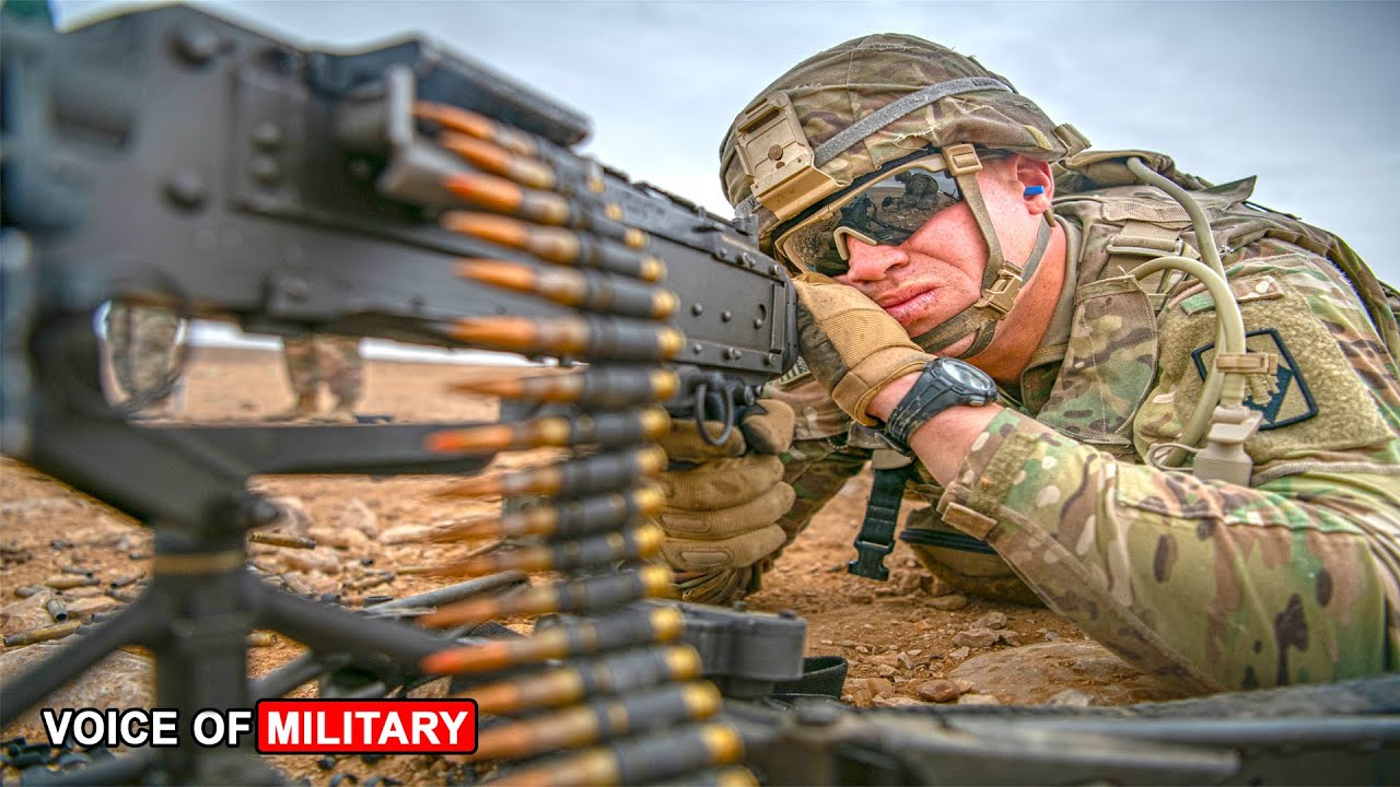 U.S Marines Test New Power Of M249 Machine Gun - YouTube