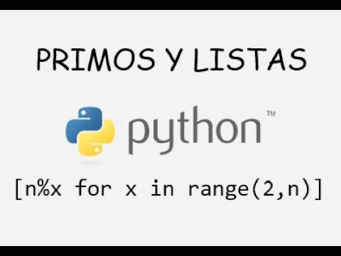 Primos y listas - Python 3 - YouTube