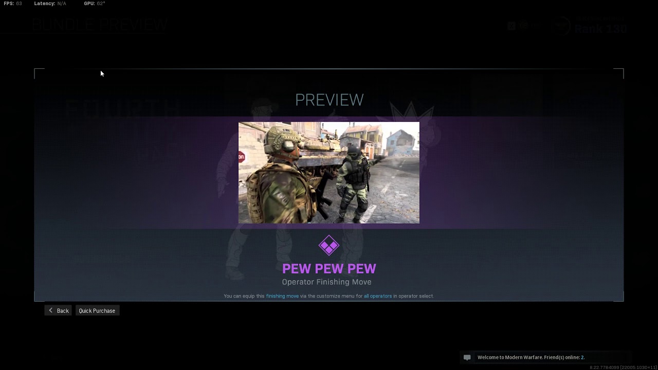 Pew Pew Pew - Operator Finishing move - YouTube