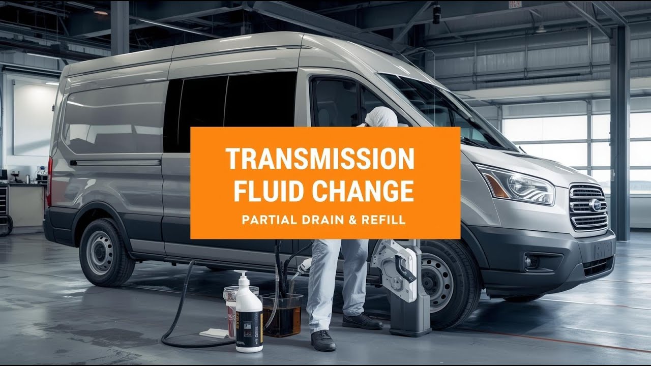 Transmission Fluid Partial Change Ford Transit 250 Step by Step DIY, No ...