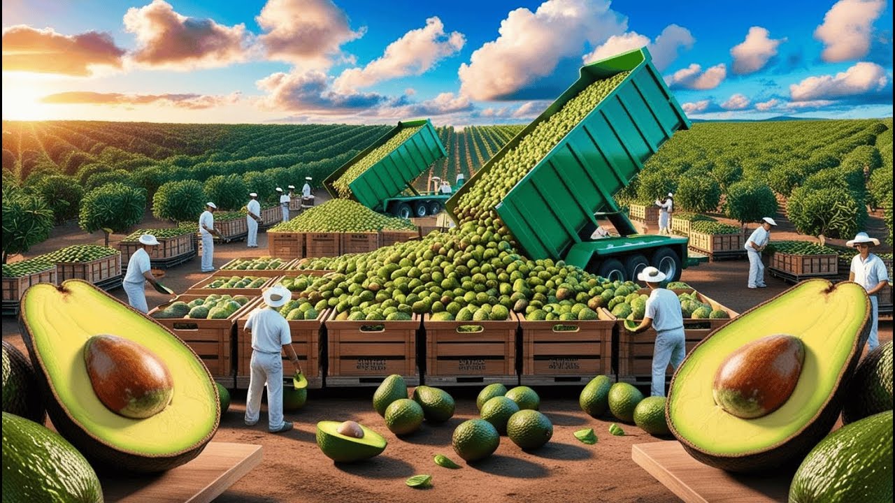 The Incredible Journey of Avocados! Processing Millions Of Avocados With Future Technology ...